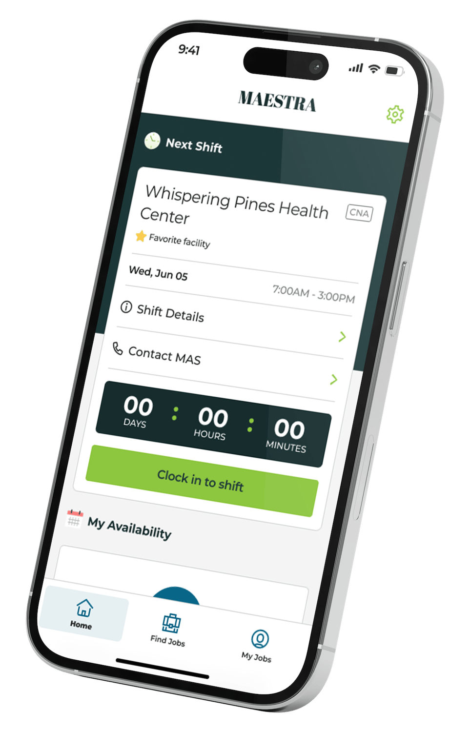 The MAS MAESTRA App - Healthcare Per Diem Shifts